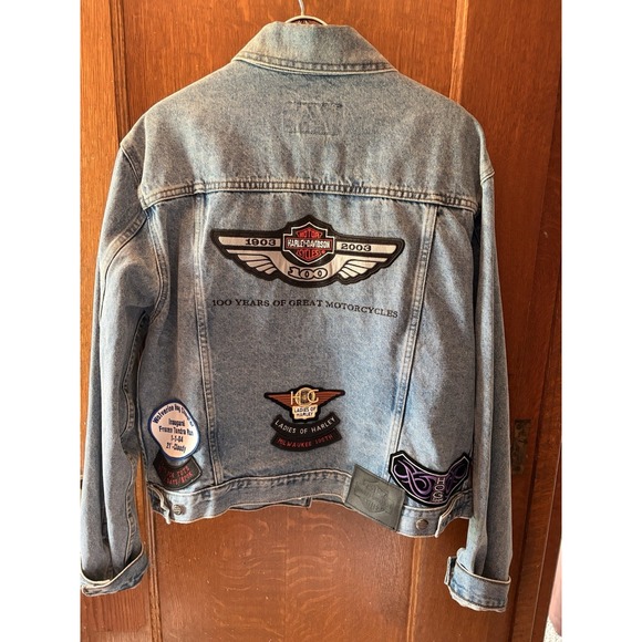 Harley-Davidson | Jackets & Coats | Harley Davidson Womens Xl Denim ...